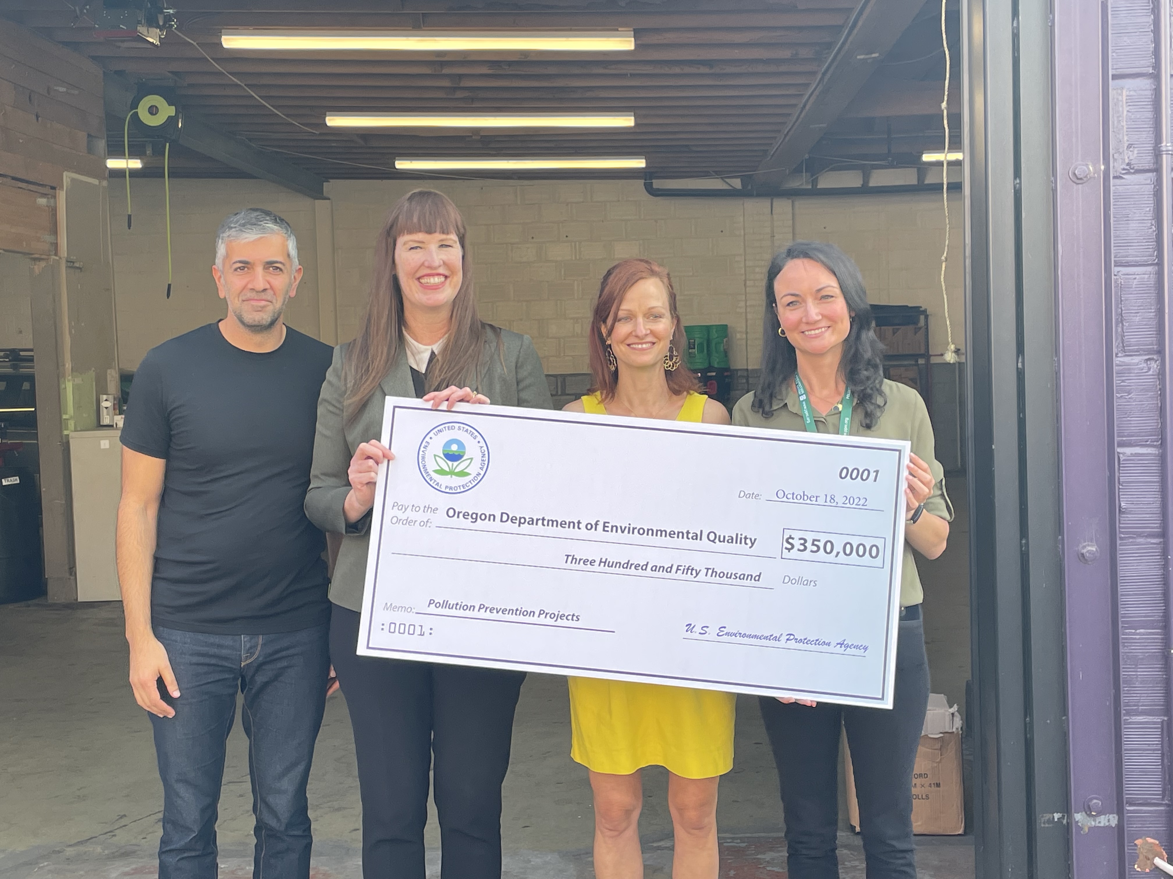 DEQ receives “big check” to invest in P2 projects and programs – AIR ...
